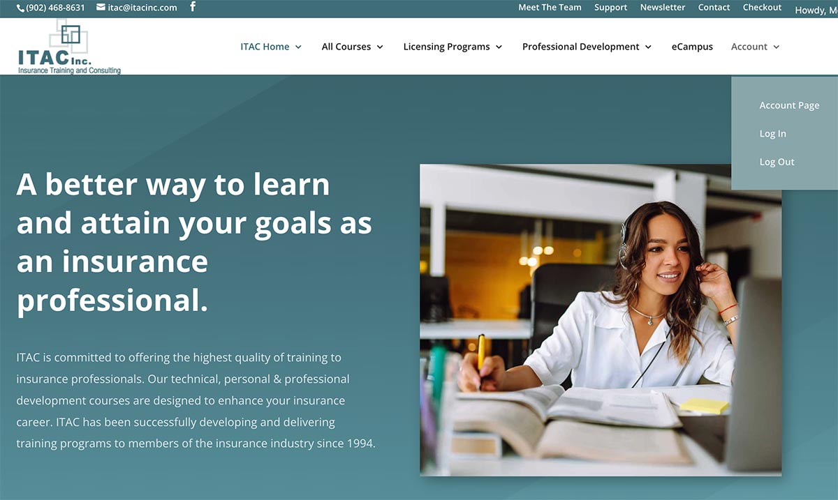 How to Start Your Course - ITAC Inc. Insurance Training and Consulting